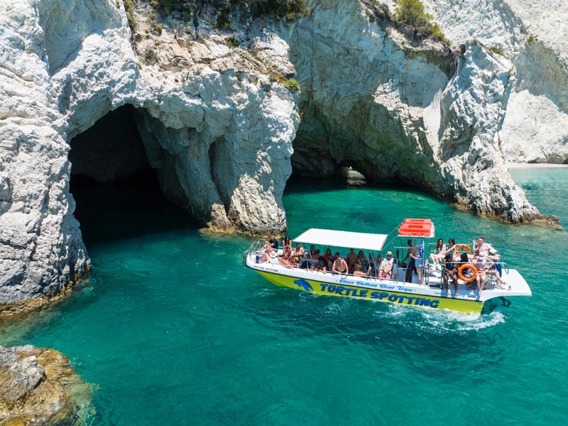 Agios Sostis Port - Turtle Spotting Cruise with Glass-Bottom Boat by ...